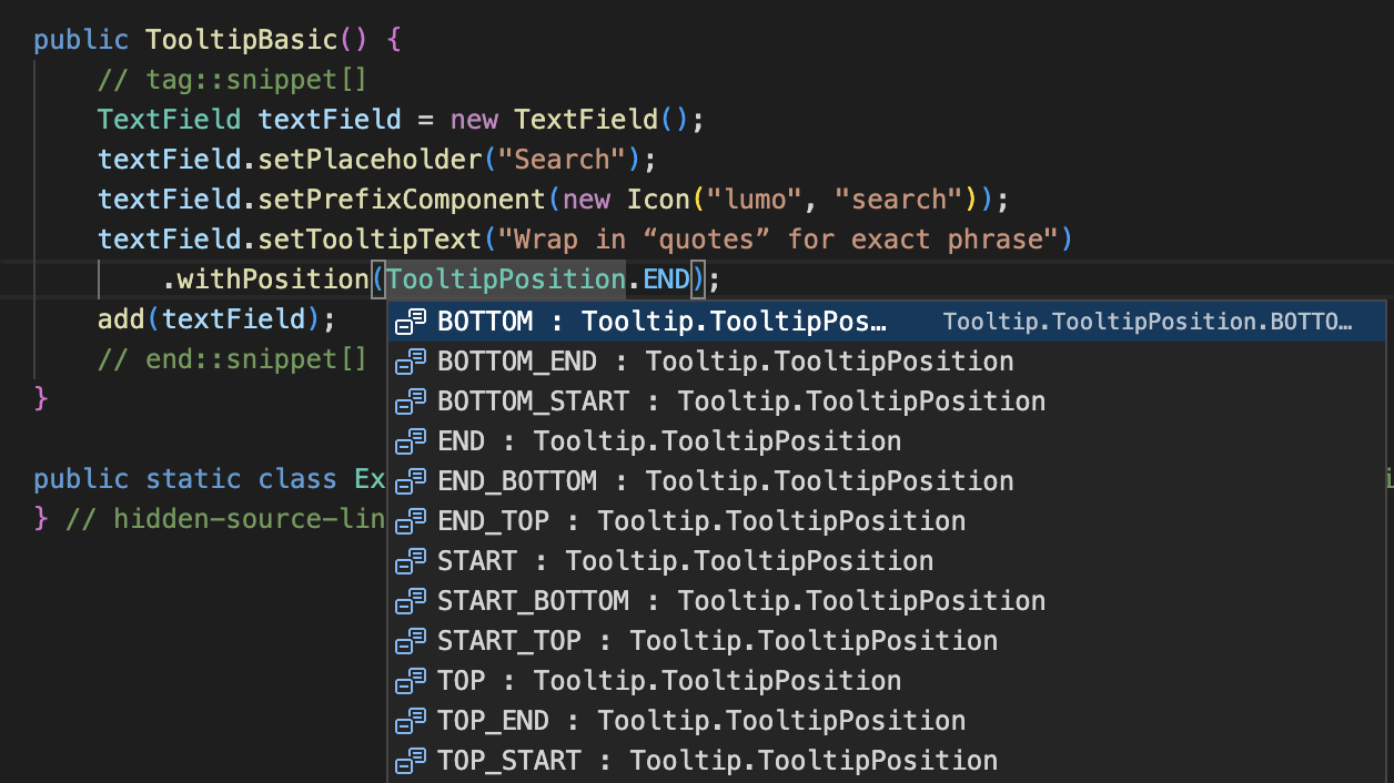 Tooltip: it's unclear what the possible `position` attribute values are · Issue #2098 · vaadin ...