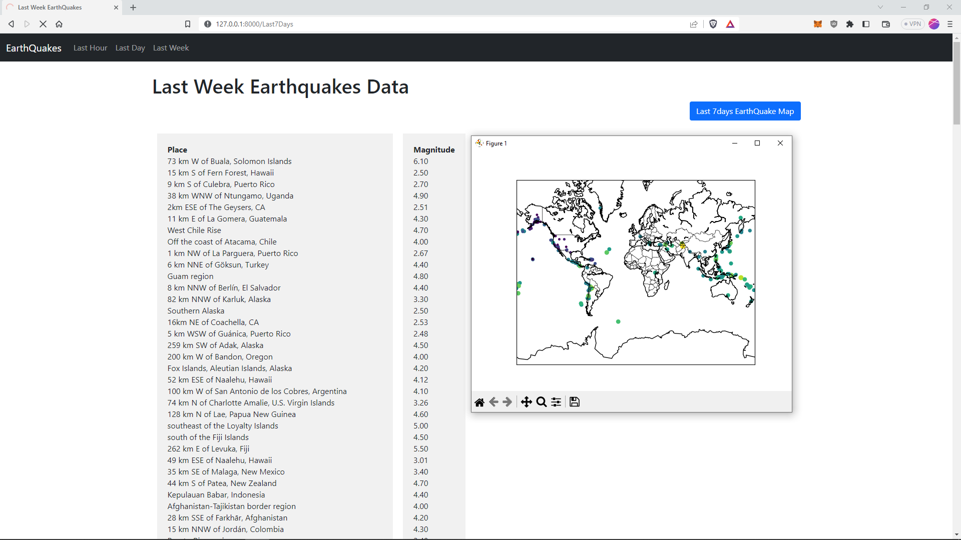 GitHub - Piotr0893/EarthQuake-Django: A web application that downloads JSON data and shows the ...