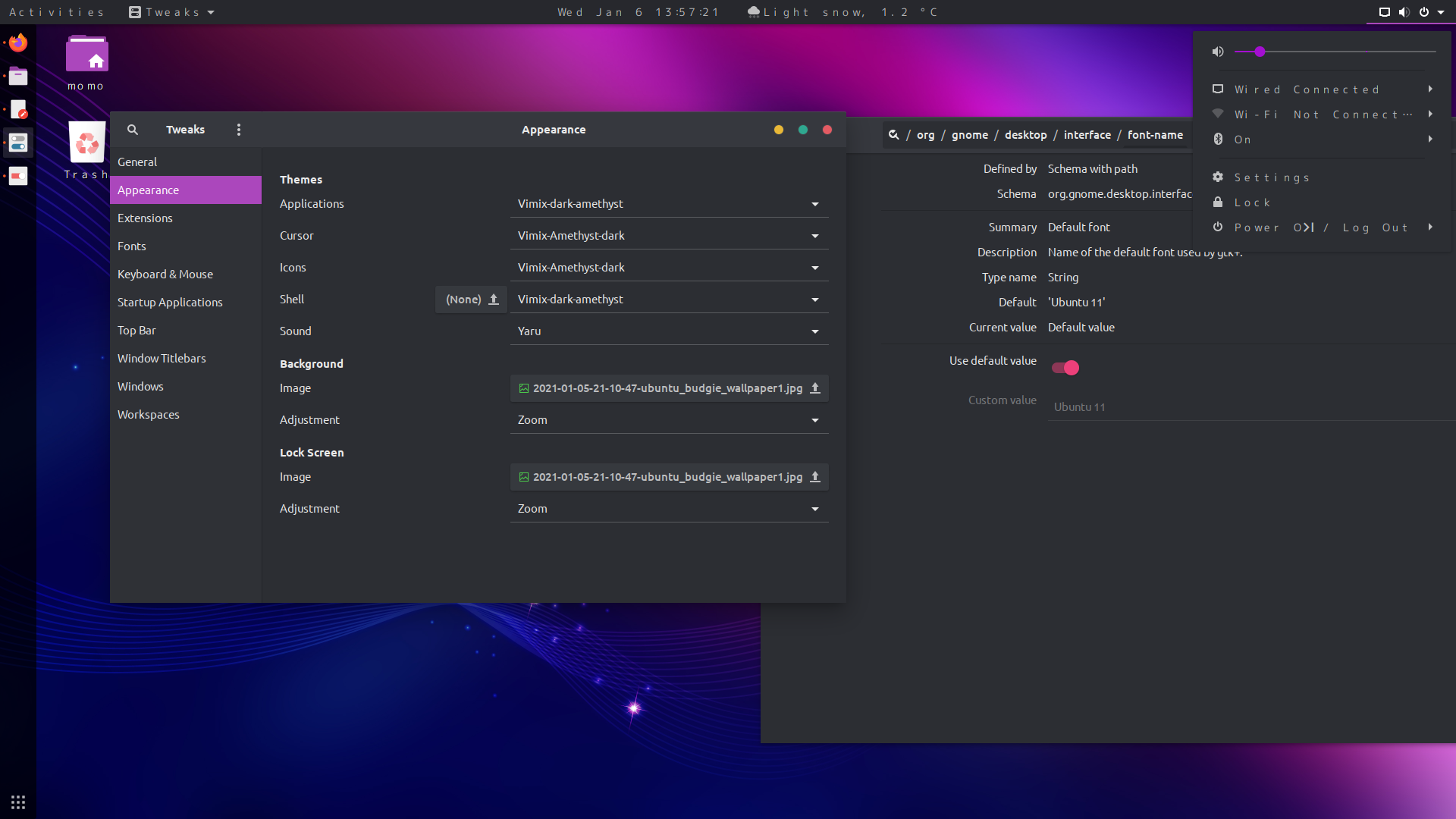 Gnome Shell Font with Nerd Font issue · Issue #197 · vinceliuice/Vimix-gtk-themes · GitHub
