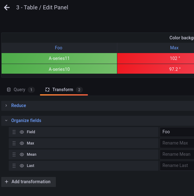Transformation: rename from "Organize Fields" gets lost when followed by "Merge" · Issue #36396 ...