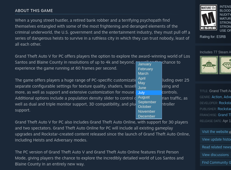 Age verification dropdown won't go away until Steam is closed · Issue ...