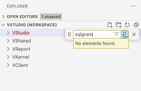 Project Tree Filter (Files) Should not show folders without results and more... Like in Xcode ...