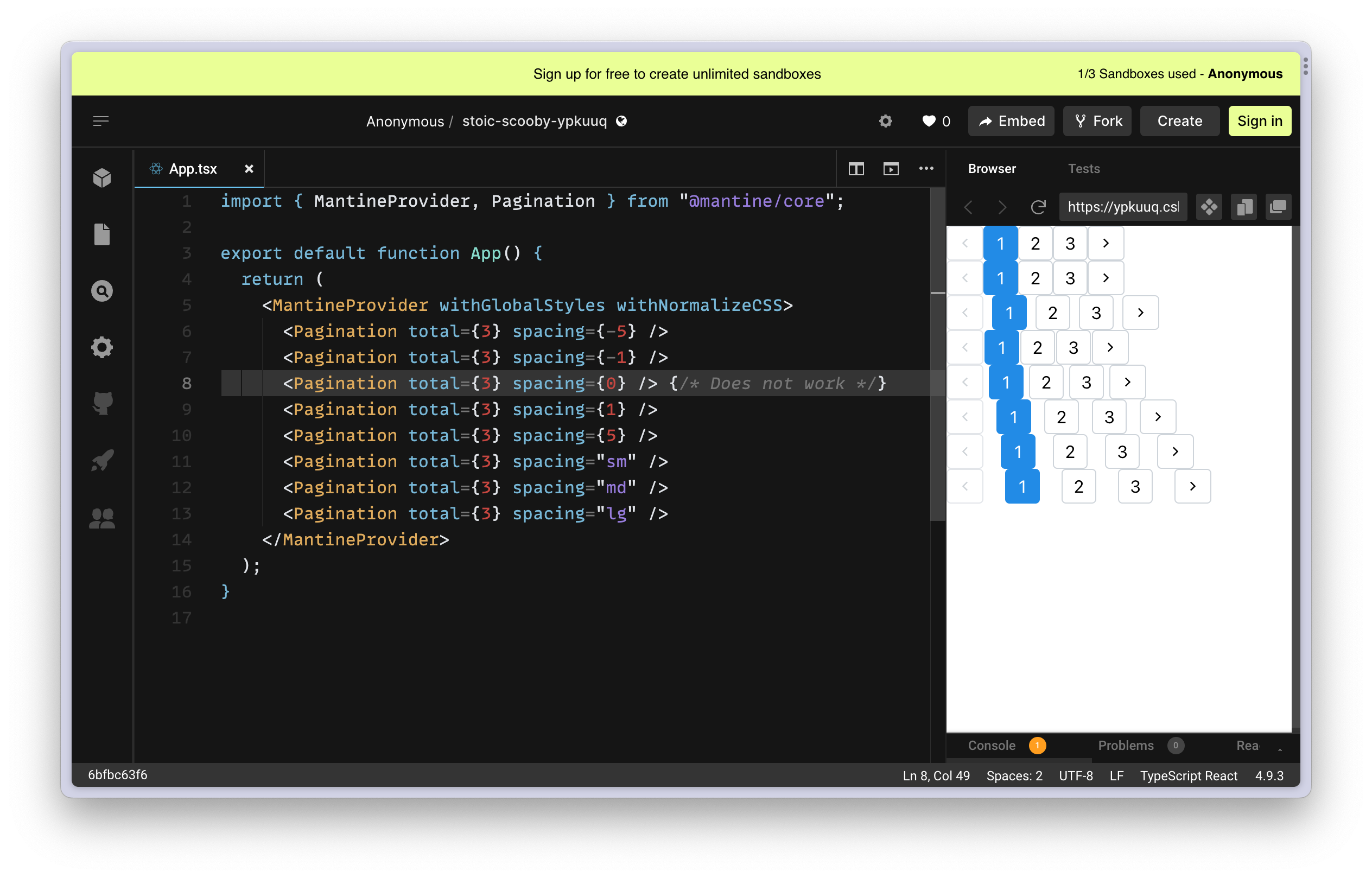 Pagination Spacing Does Not Work With Zero · Issue 3441 · Mantinedev 6142