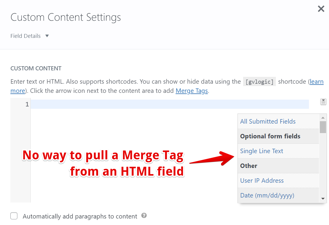 Enable HTML Field merge tags · Issue #796 · GravityKit/GravityView · GitHub