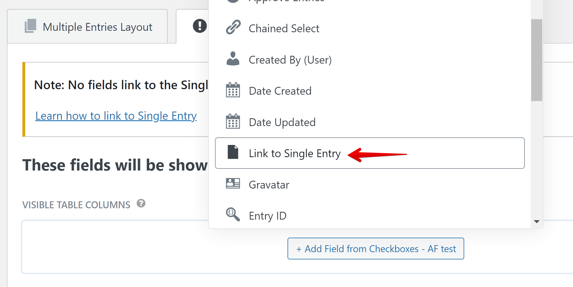 Entry link field appears in Single Entry context · Issue #1654 · GravityKit/GravityView · GitHub