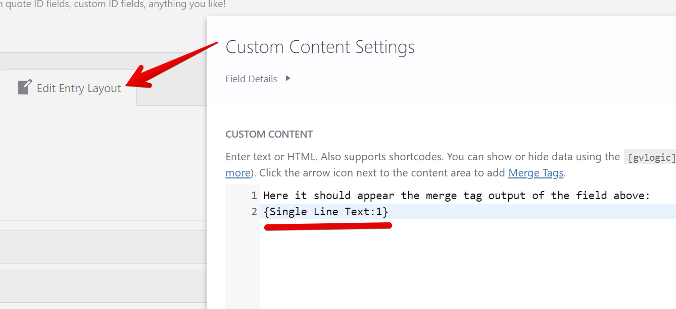 Edit mode of the `[gventry]` shortcode doesn't parse field merge tags · Issue #1756 · GravityKit ...