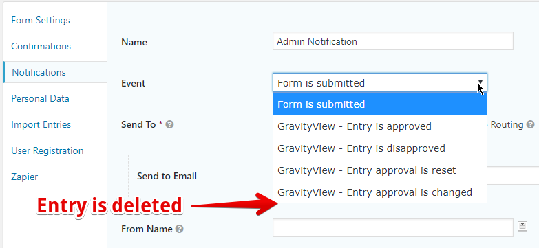 Trigger notification when entry is deleted · Issue #1819 · GravityKit ...