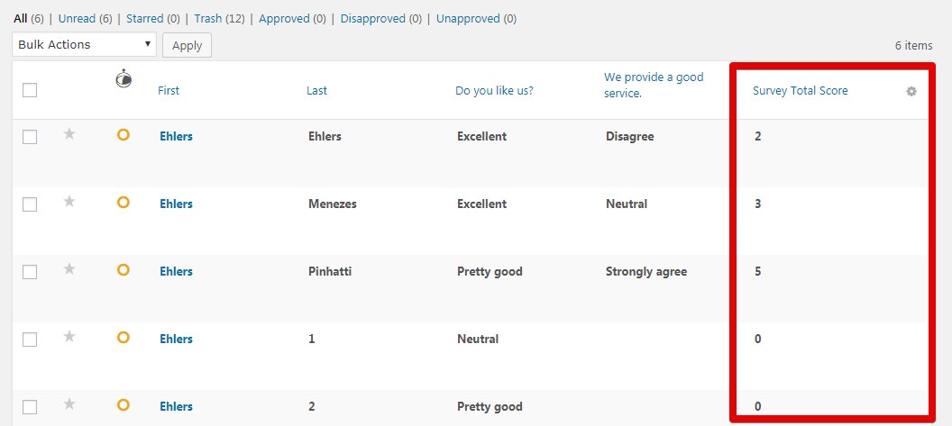 GV support for the Survey Add-on misses the "Survey Total Score" column · Issue #1140 ...
