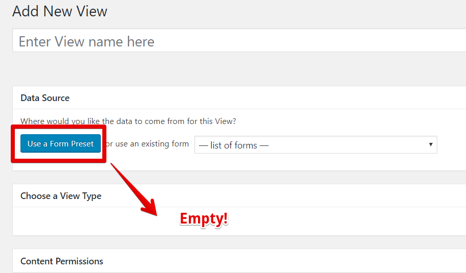 The "Use a form preset" button is not working on version 2.5.1 · Issue #1398 · GravityKit ...