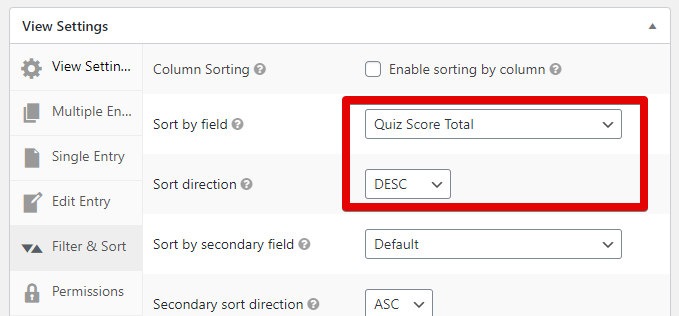 Quiz Fields - GravityView doesn't know how to sort them · Issue #1453 · GravityKit/GravityView ...