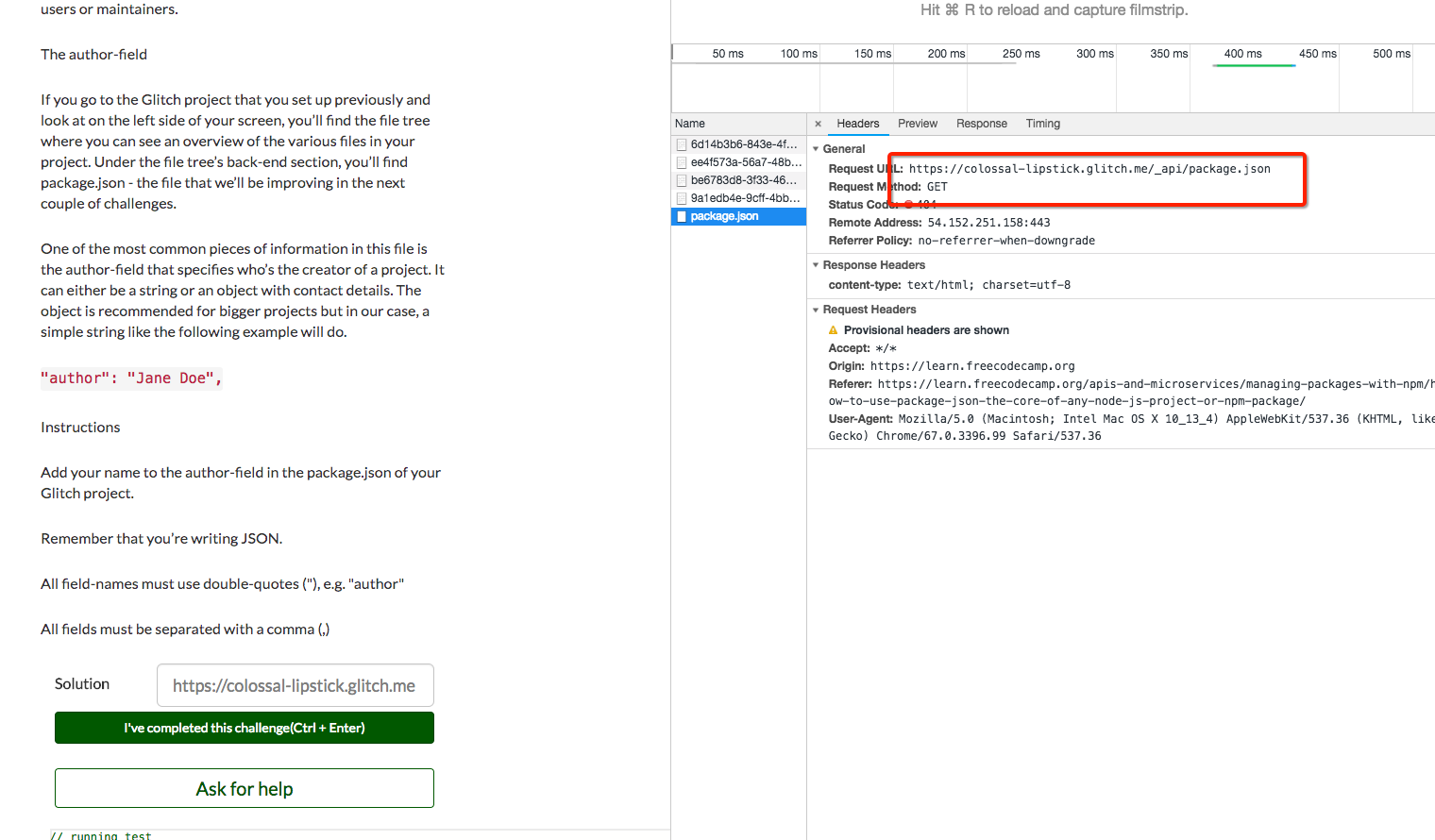 Cannot Submit Api Projects Basic Node And Express Course · Issue 17746 · Freecodecamp 