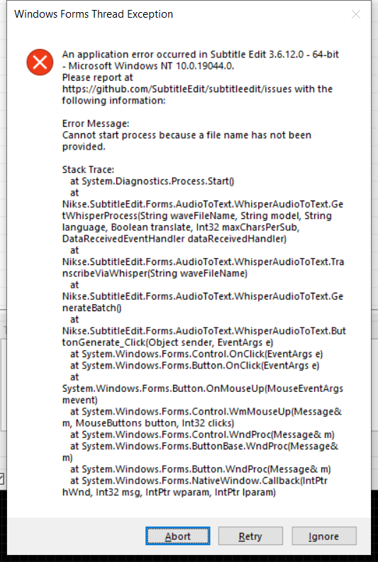 Selected lines > Audio to text (Whisper) seems to load the model again ...