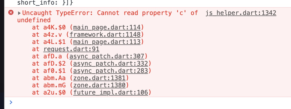 [web] White screen and error in console when running Flutter for Web app · Issue #40876 ...