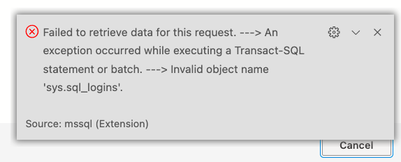 Azure SQL Database -> create new user throws error · Issue #22426 ...