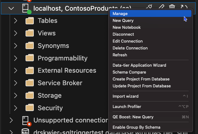 Database Connection Does Not Have Deletedetach Options · Issue 23641 · Microsoft 0289
