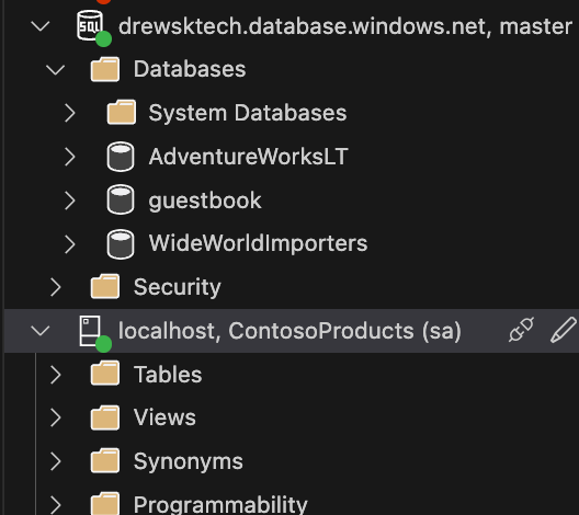 Connection Icons Between Azure Sql Database And Sql Server Are Confusing · Issue 23643 