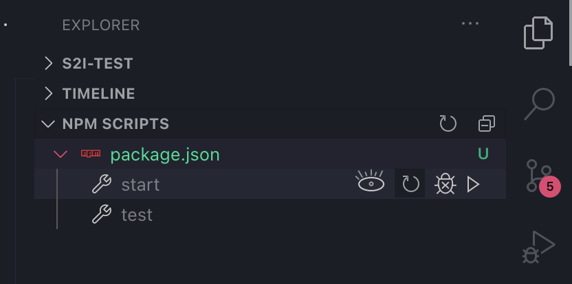 watch restart npm run commands in editor npm explorer · Issue #115718 ...
