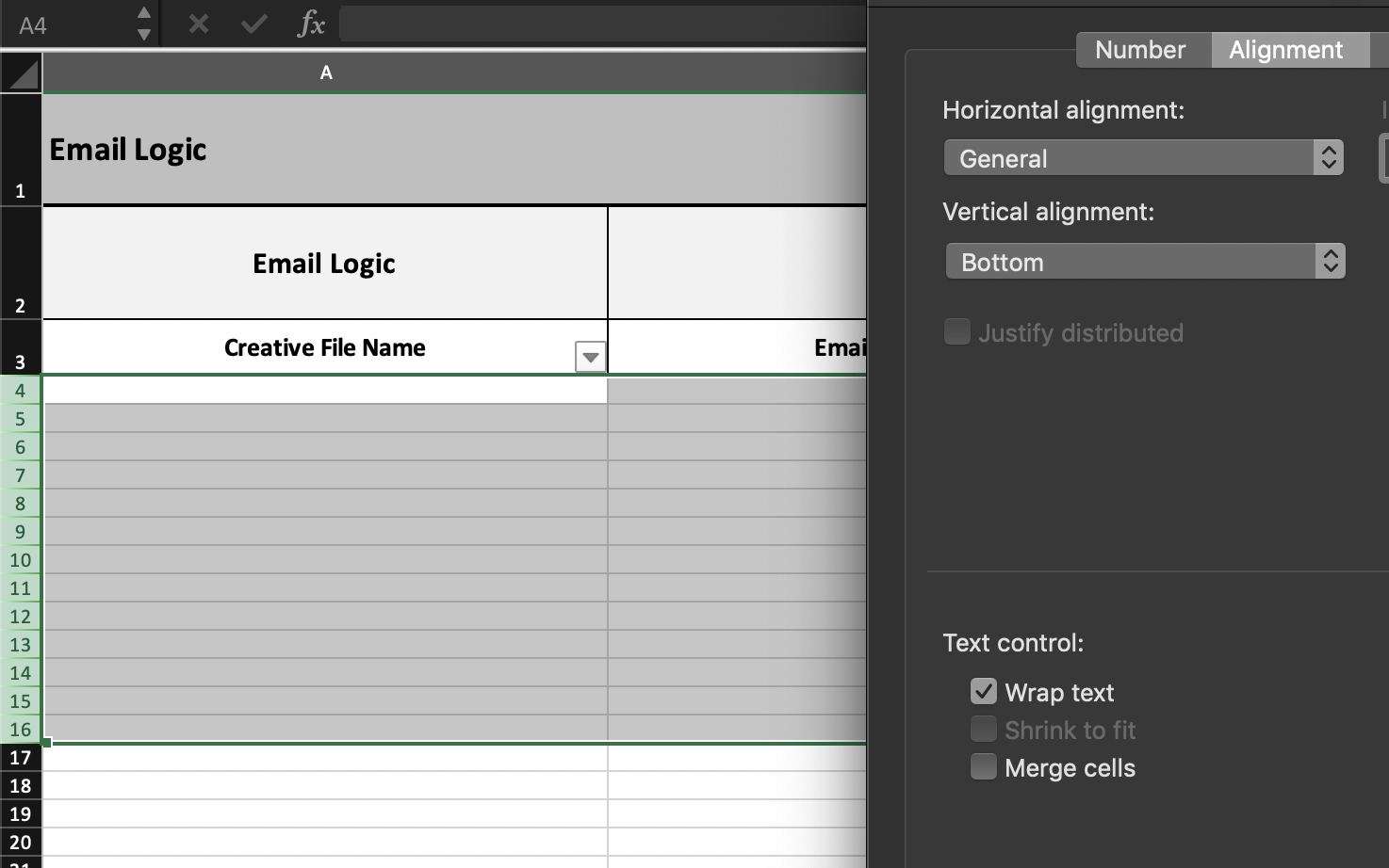 worksheet.addRow() with wrap text settings on the xlsx file throws the _nextRow and ...