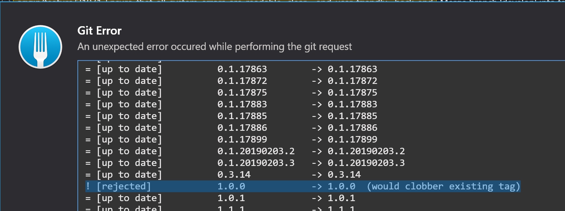 would clobber existing tag error · Issue #371 · fork-dev/TrackerWin · GitHub