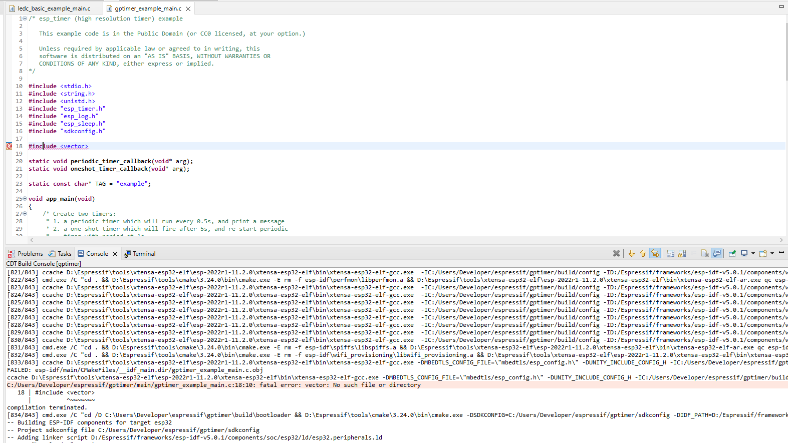 Can't use the std::vector - fatal error: vector: No such file or ...