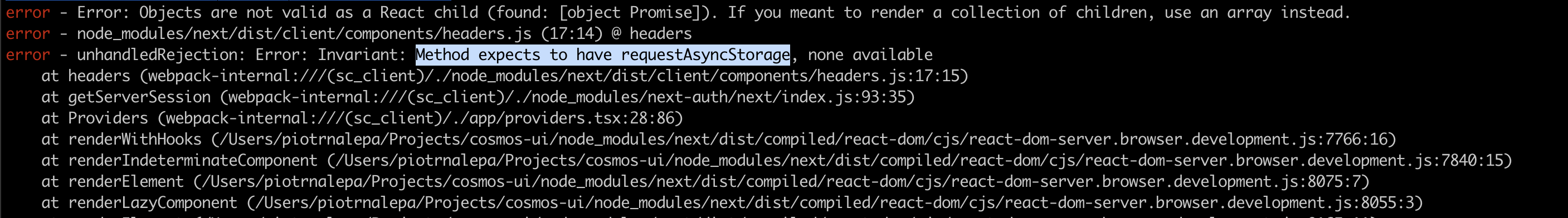 [WEB-967] Issue using cookies with next/headers with Turbopack enabled · Issue #45371 · vercel ...