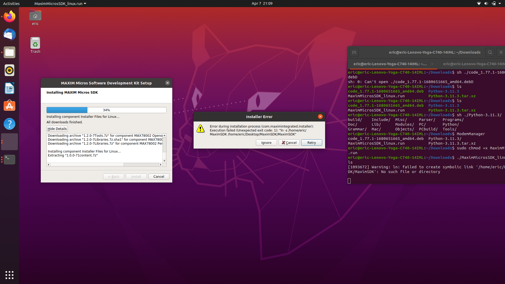 MSDK Installer Failure · Issue #542 · analogdevicesinc/msdk · GitHub