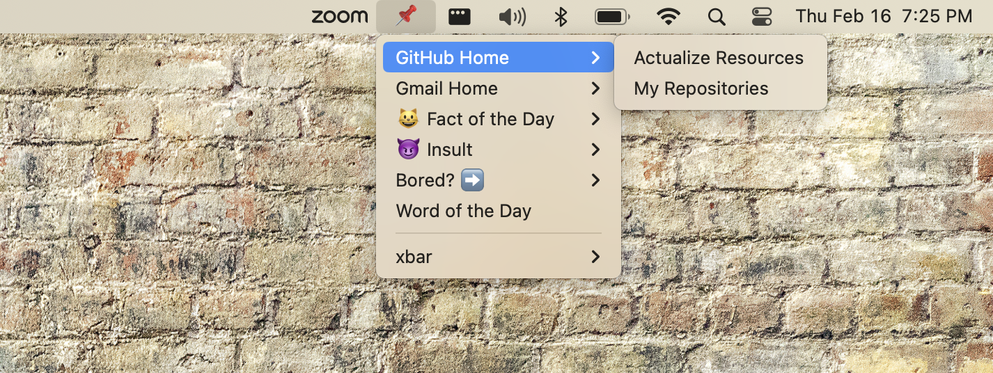 GitHub - madelinevogel/xbar-shortcut-plugin