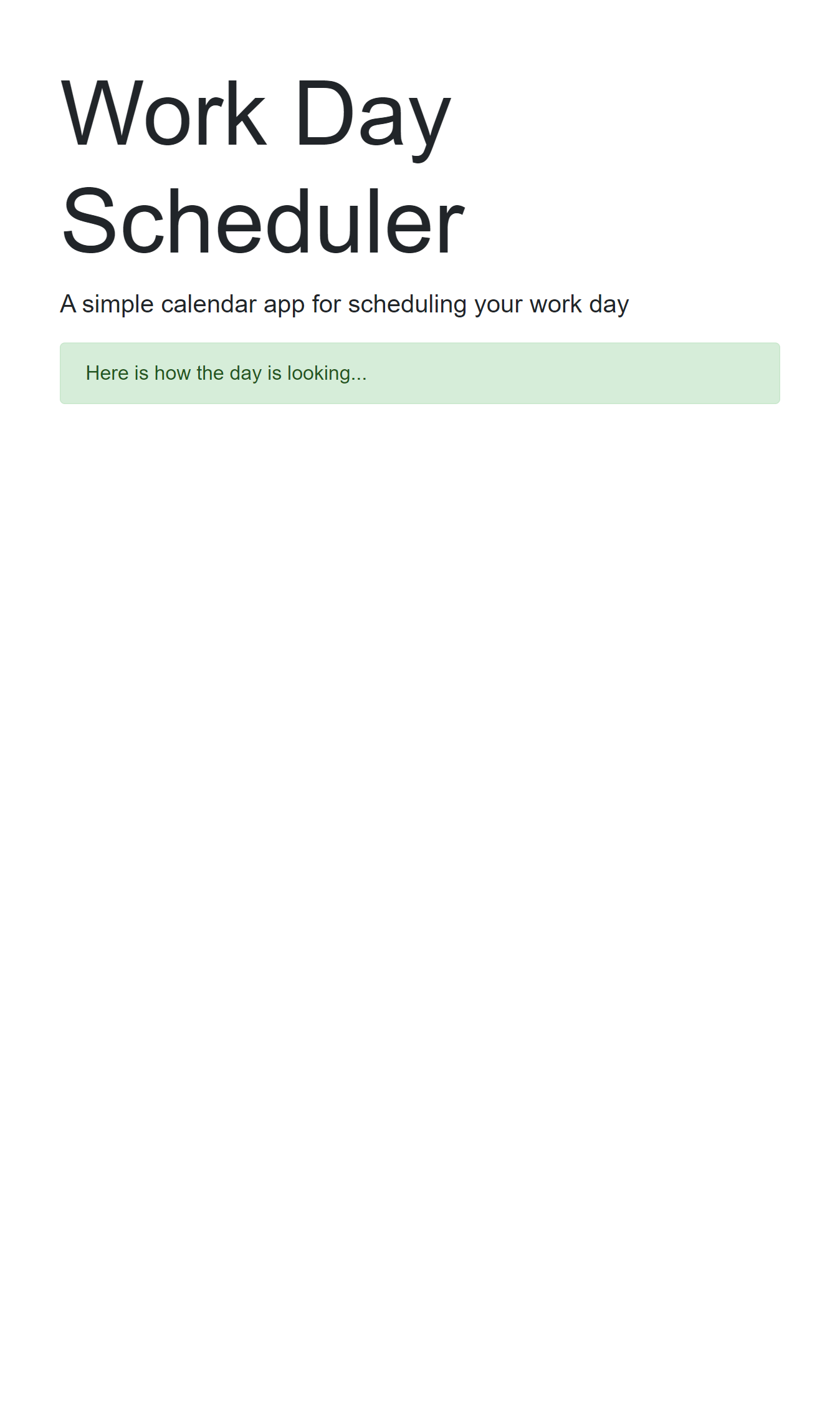 GitHub - sleonny/WorkDayPlanner: A simple local memory Javascript app ...