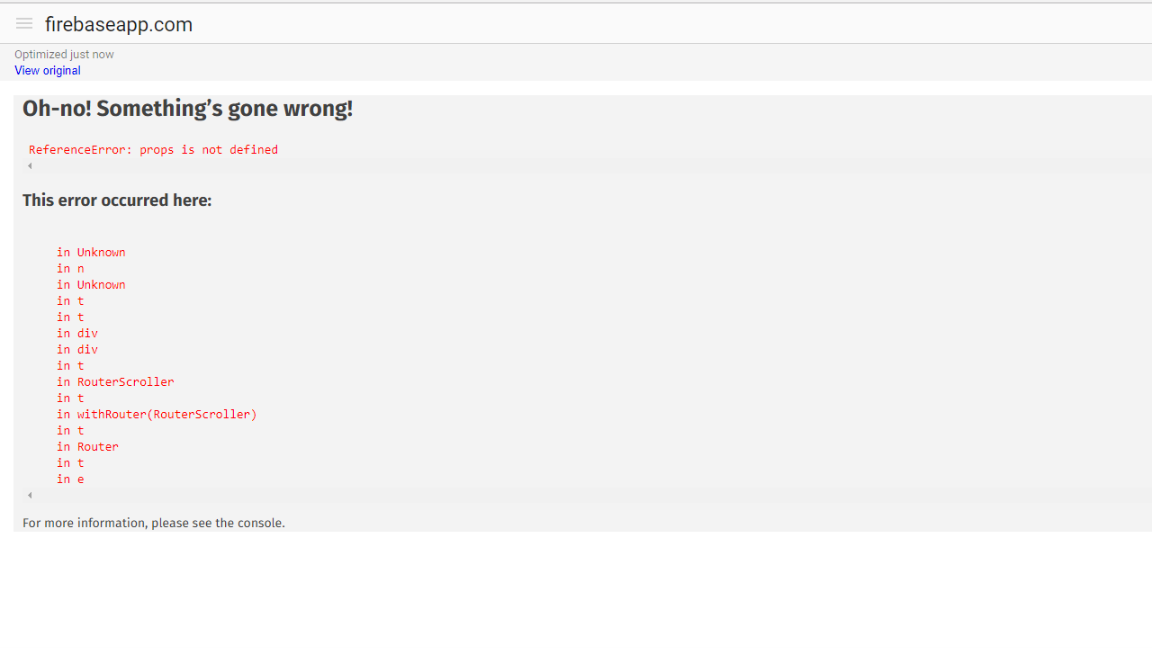 getting error messages in the UI for production builds · Issue #447 ...
