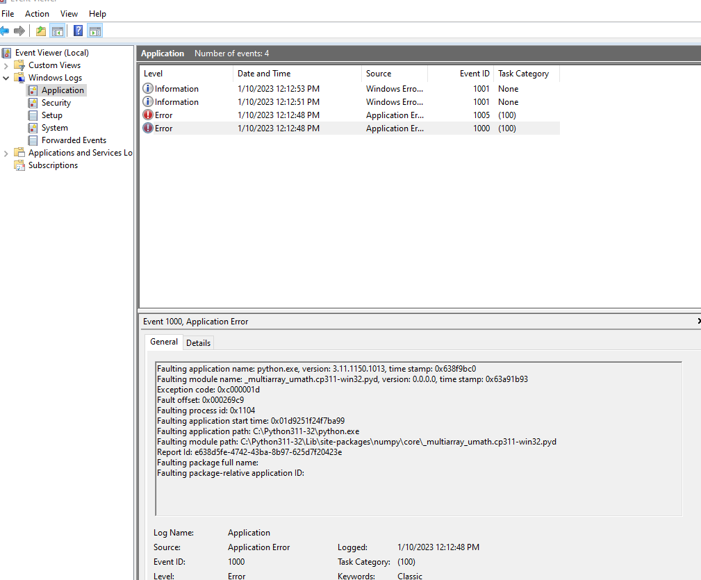 _multiarray_umath.cp311-win32.pyd Problem · Issue #22979 · numpy/numpy · GitHub