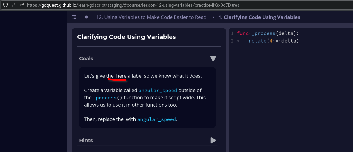 In Chapter 7 Some Code Blocks Are Not Shown · Issue 699 · Gdquest