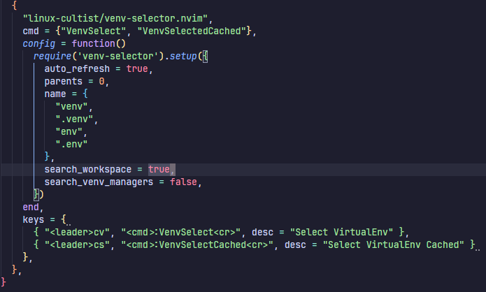 Doesn't detect venv · Issue #68 · linux-cultist/venv-selector.nvim · GitHub
