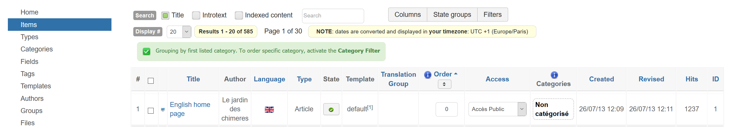 No items displayed after upgrade from 2.x to 3.x · Issue #837 · FLEXIcontent/flexicontent-cck ...