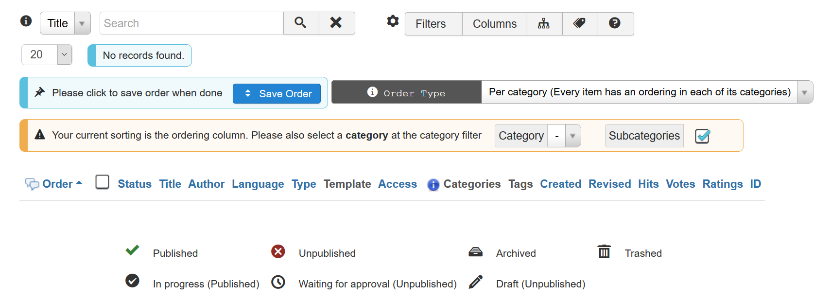 No items displayed after upgrade from 2.x to 3.x · Issue #837 · FLEXIcontent/flexicontent-cck ...