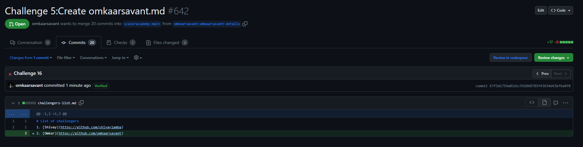 Challenge#29: Omkar Savant · Issue #89 · scaleracademy/scaler-open-source-september-challenge ...