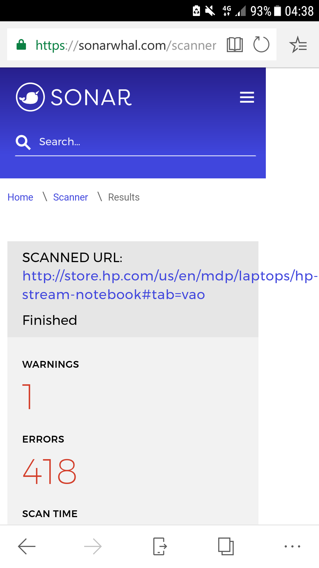Scanned URL breaks layout on small viewports · Issue #286 · webhintio/webhintio.github.io · GitHub