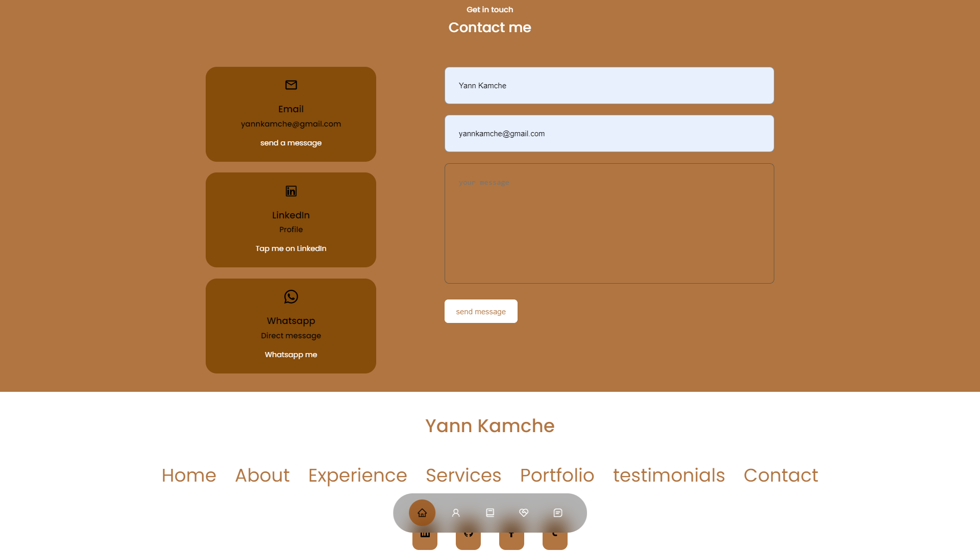 GitHub - YannKamche/Portfolio: A Portfolio Website built with React and deployed, given as a ...