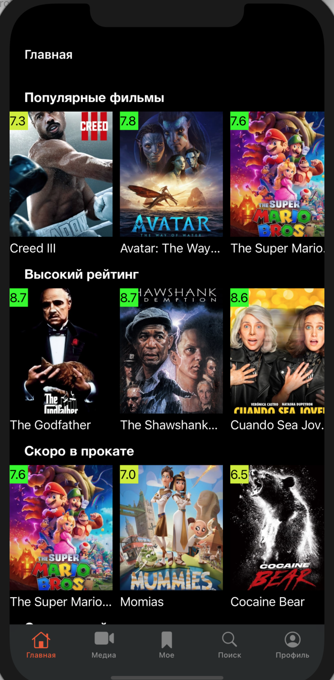 GitHub - IlyaKizim/KinopoiskApp: Clone Kinopoisk App
