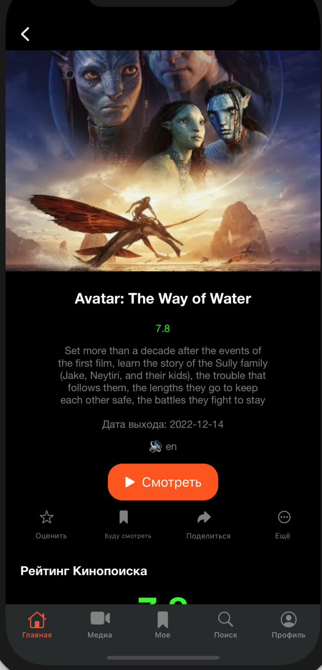 GitHub - IlyaKizim/KinopoiskApp: Clone Kinopoisk App