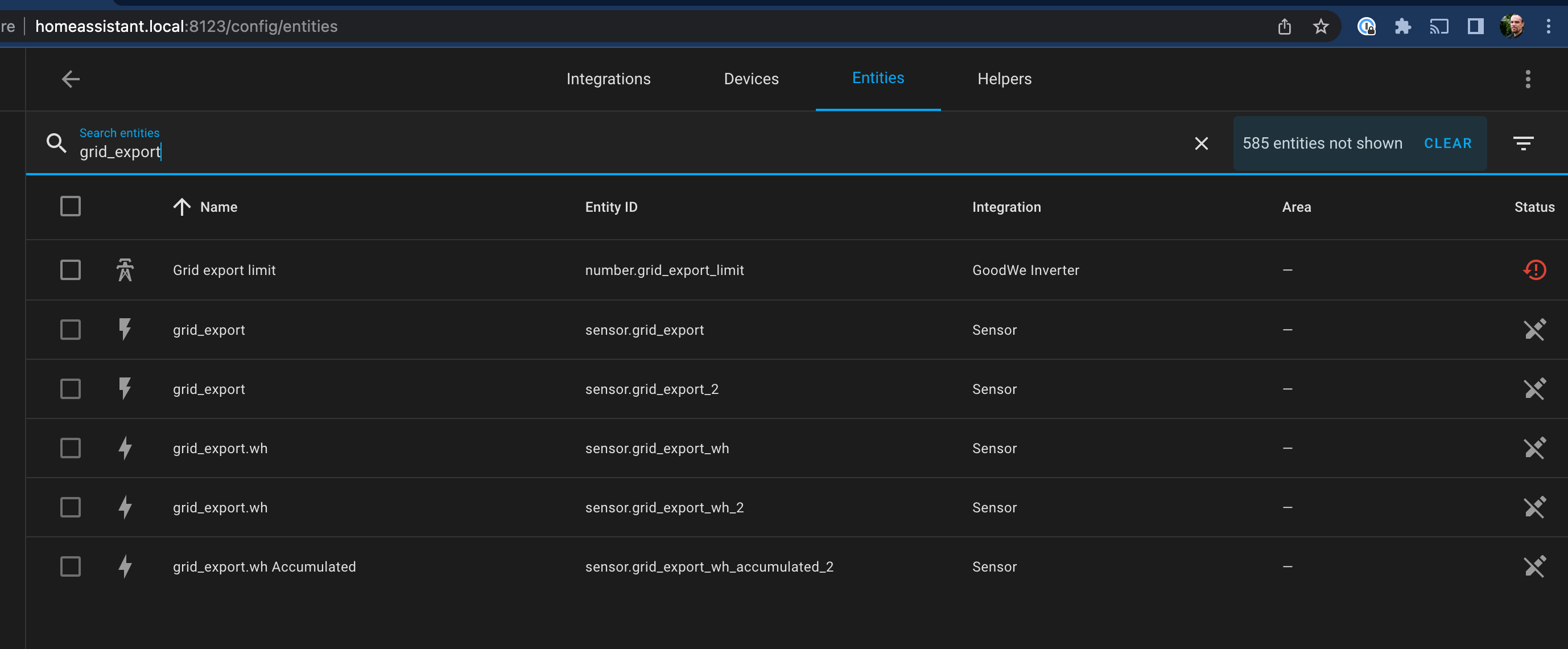 "outputs" from iotawatt appear twice in HA · Issue #79355 · home-assistant/core · GitHub