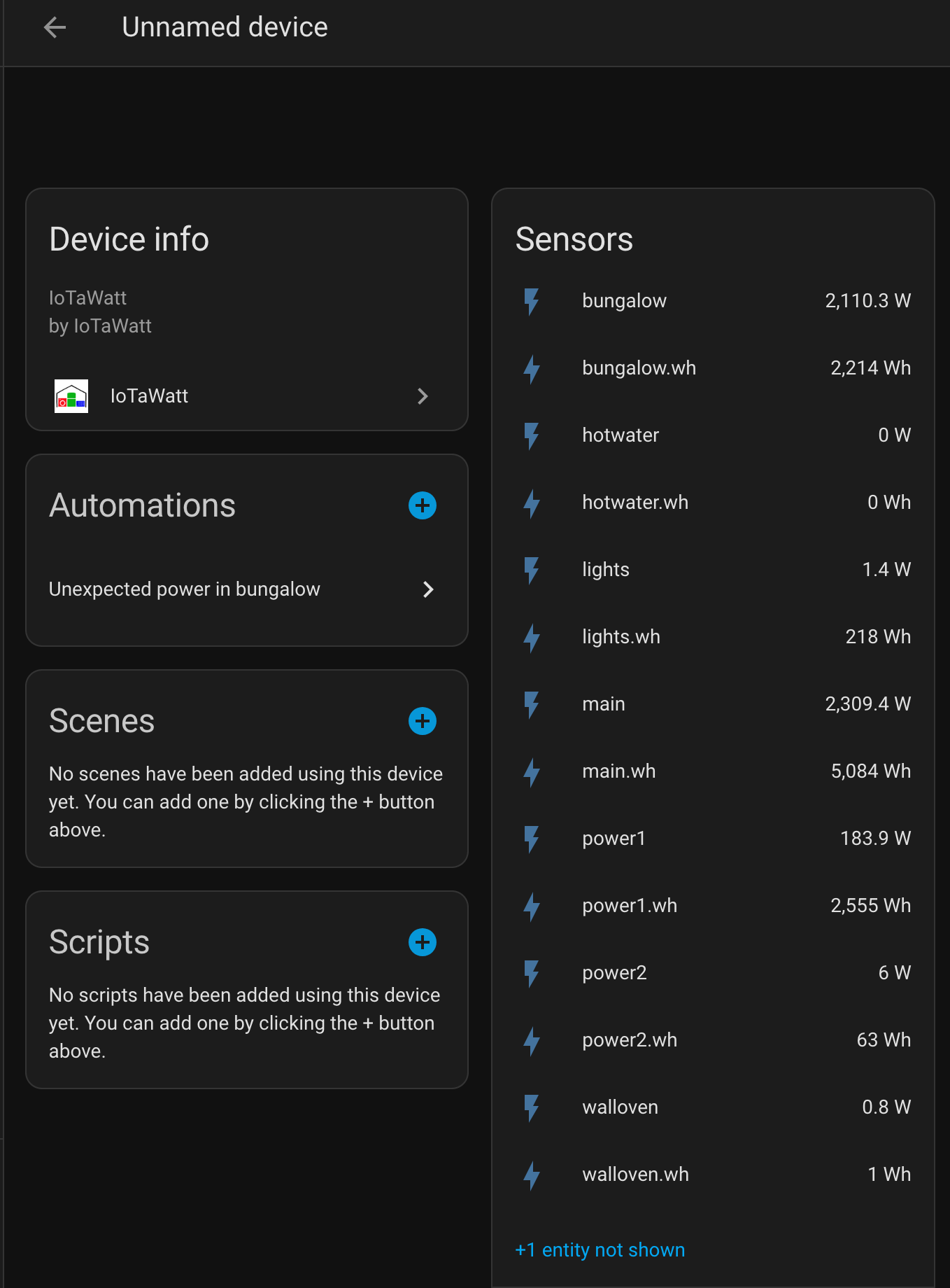Since Today 202390 Iotawatt Devices Appear As Unnamed Device And Shown As One Of Their