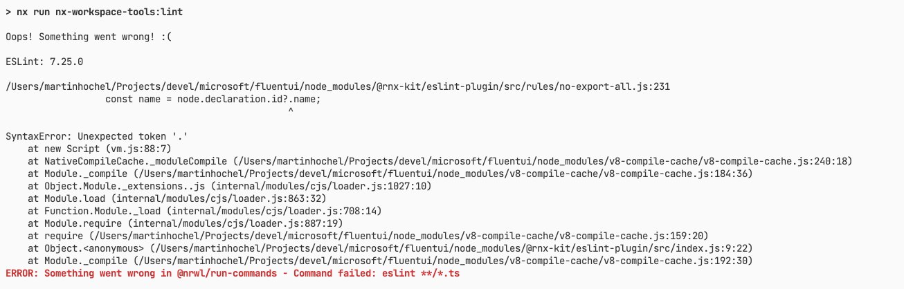 "@rnx-kit/eslint-plugin" is breaking lint pipelines · Issue #20774 ...