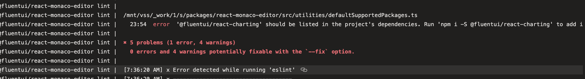 Bug `importno Extraneous Dependencies` Lint Rule Doesnt Work