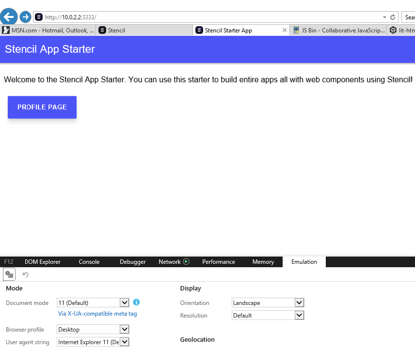 stencil doesn't work in IE11 · Issue #356 · stenciljs/core · GitHub