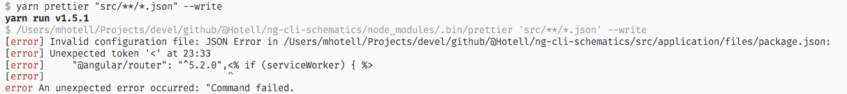 [question] .prettierignore syntax? · Issue #2964 · prettier/prettier · GitHub
