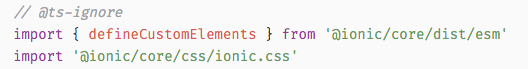 [ionic v4 with react] Integrating @ionic/core 4.0 beta defineCustomElements error · Issue #14925 ...