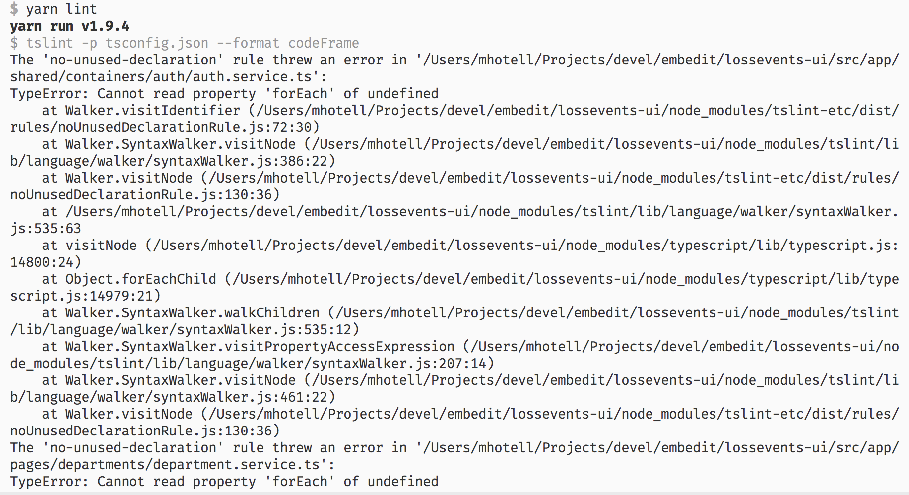No Unused Declaration False Errors With Jsx · Issue 7 · Cartant Tslint Etc · Github