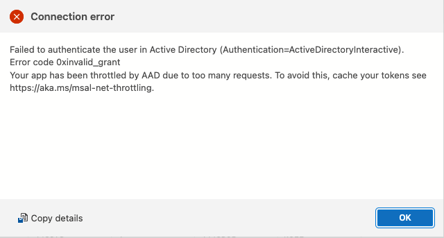 "..error occured while loading Azure resources" · Issue #22321 · microsoft/azuredatastudio · GitHub