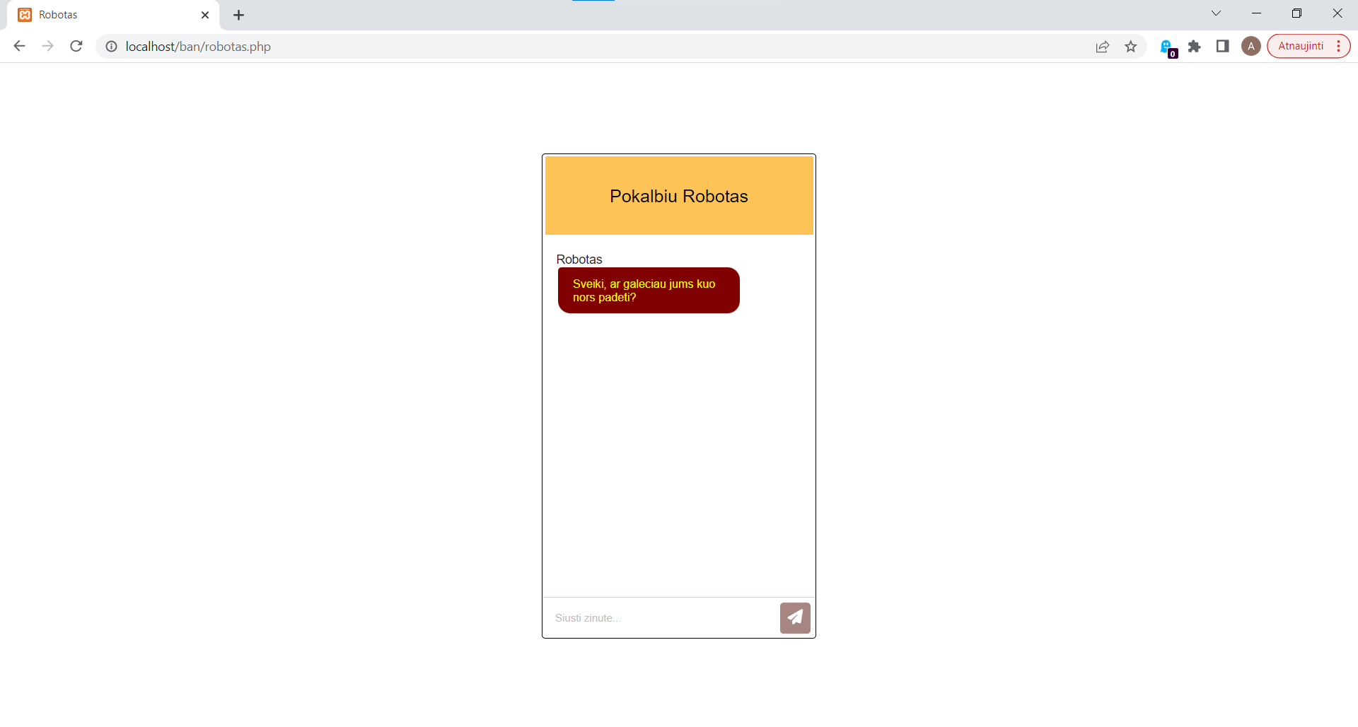 GitHub - aivaras444/Pokalbiu_Robotas
