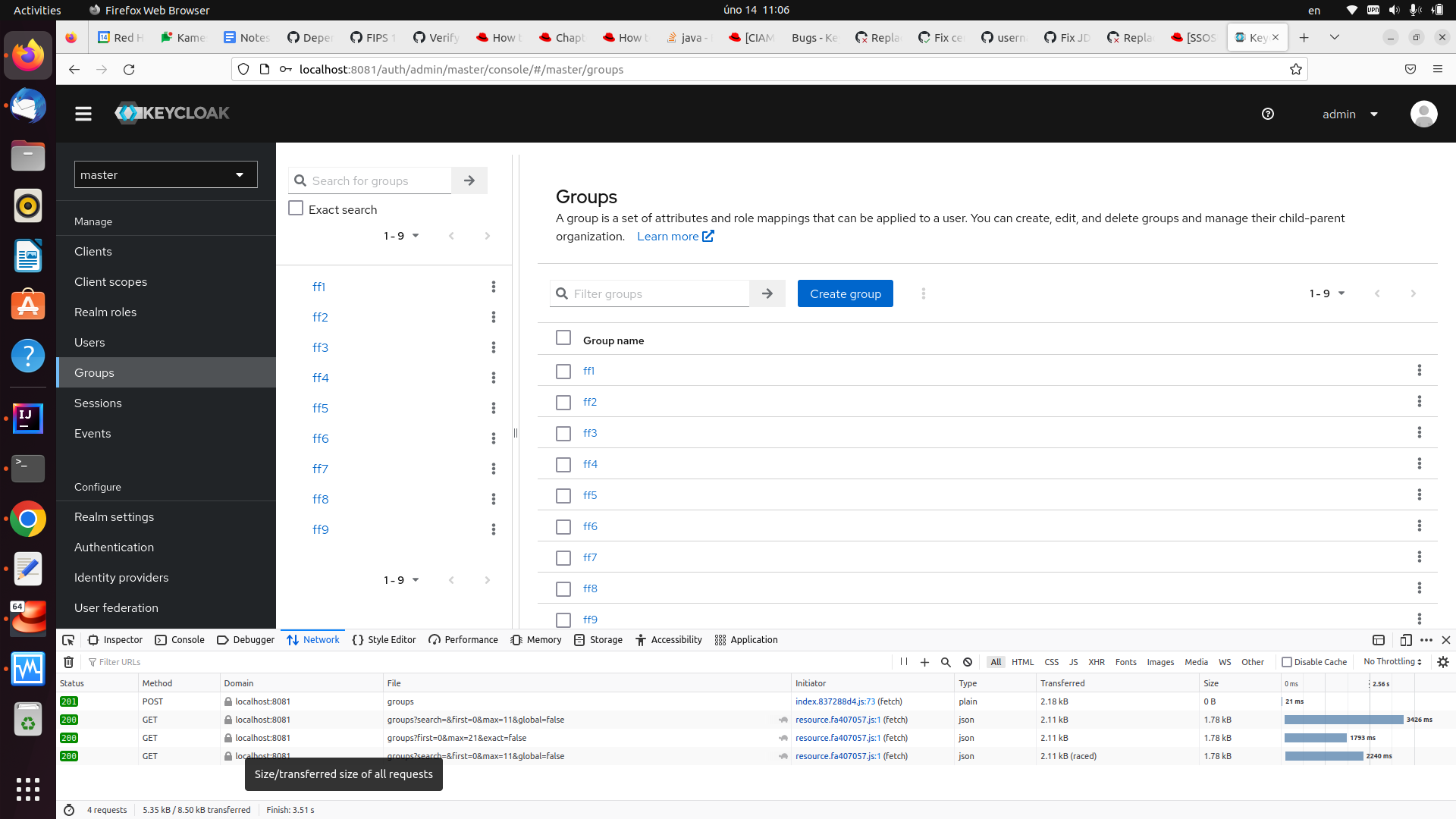 Group pagination: too much requests? · Issue #17827 · keycloak/keycloak · GitHub